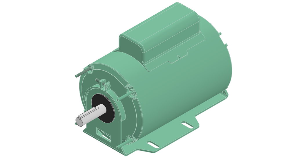 Motor - AGI 1/2hp 1ph 115/230v 850rpm F836 | Better Air Manufacturing Ltd
