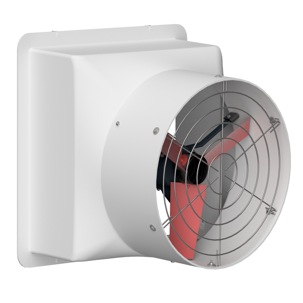 Wall Fan 24in AGI Direct Drive Base Mount | Better Air Manufacturing Ltd